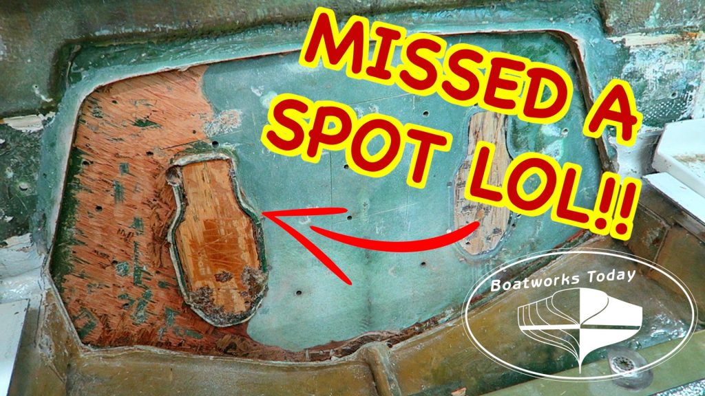 All The Transom Core Is OUT!! (finally) | Boatworks Today