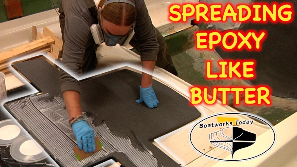 COOSA TRANSOM ON BERTRAM MOPPIE 25 GOING IN! (Minor Epoxy Hiccup ...